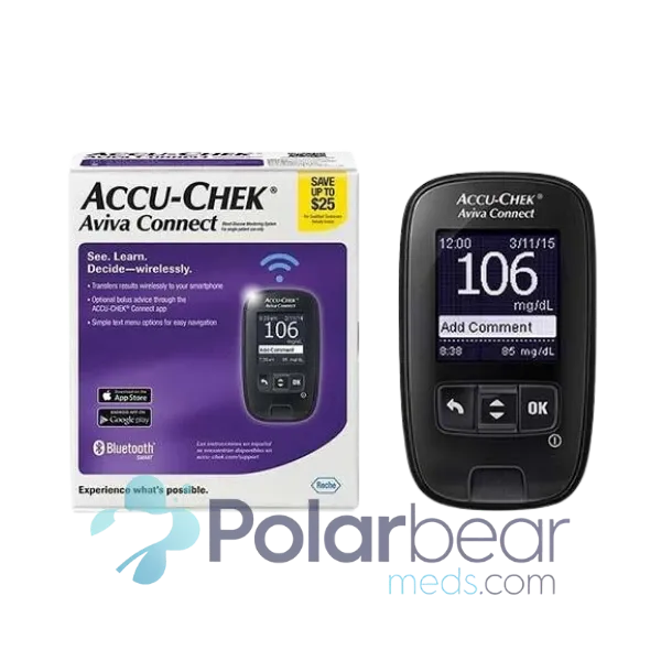 Buy Accu-Chek Aviva Glucose Meter Online - Polar Bear Meds