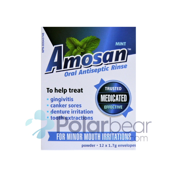 Buy Amosan Oral Antiseptic Rinse at Low Cost-Polar Bear Meds